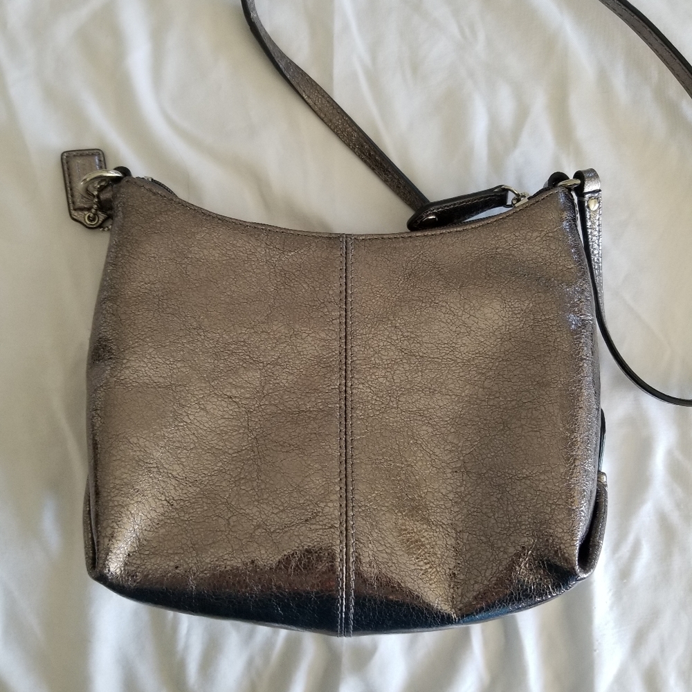 Coach Silver Crossbody Bag - Gem